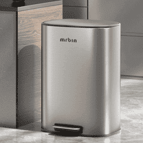 Stainless Steel Garbage Can 13 Gallon Tall Kitchen, 50L Waste Basket ...