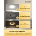 Ensenior 5/6 Inch 5CCT LED Can Lights with Night Light 6 Pack, Retrofit ...