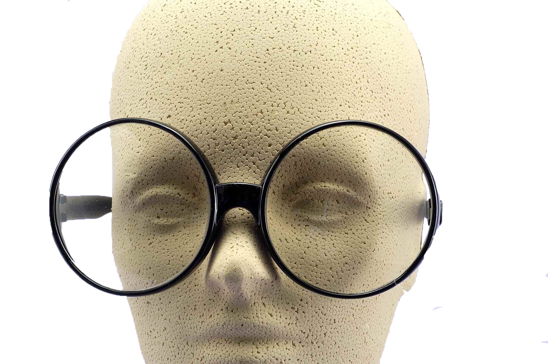 Big Round Glasses Costume Accessory Prop Fake Giant Circle Black Frames ...