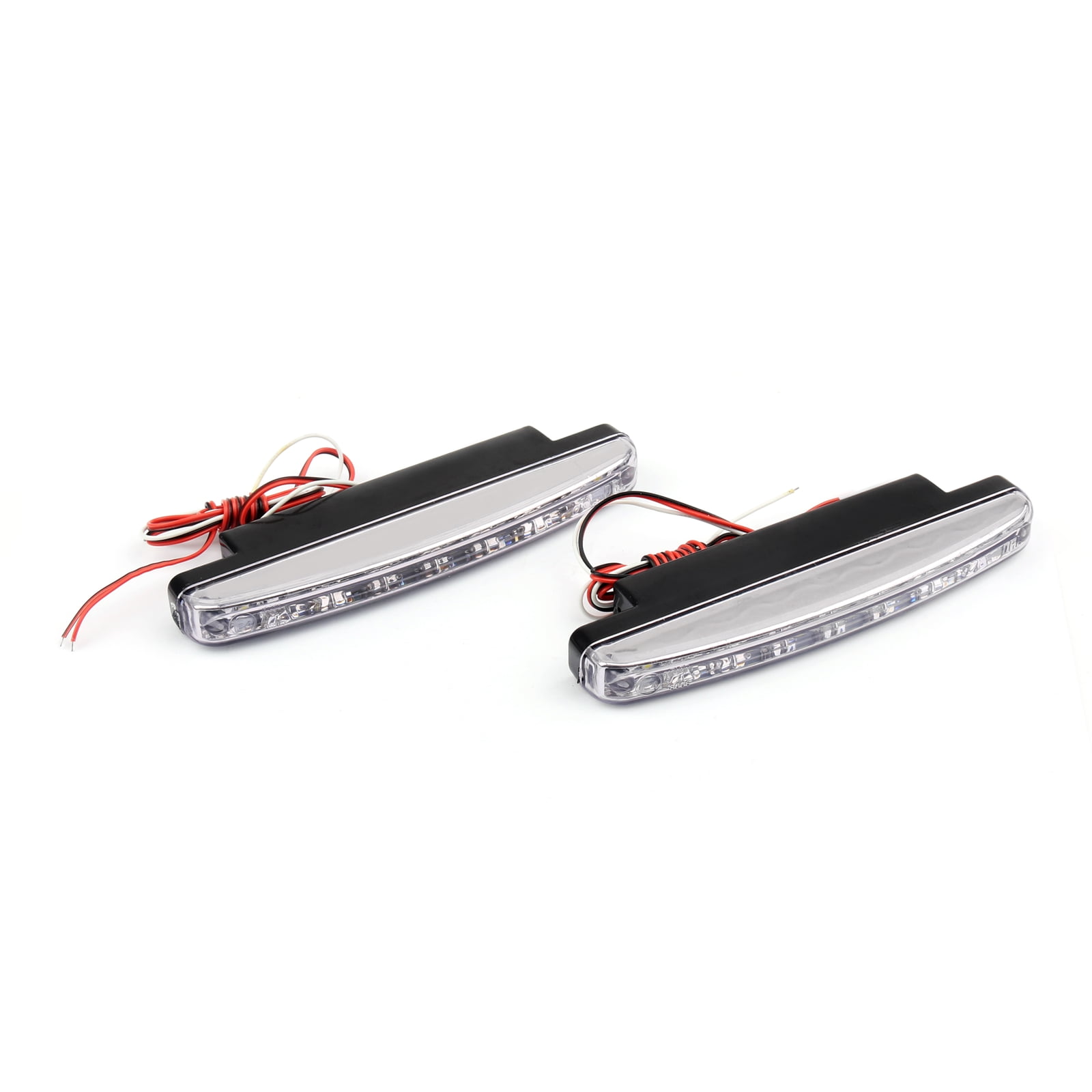 Motor Genic 8 White Led Daytime Running Driving Lamps Fog Lights Kit ...