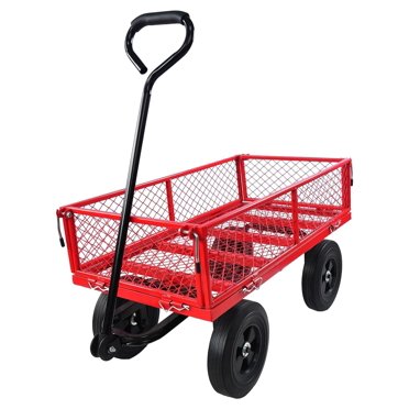Gorilla Carts 1000-lb. Capacity Steel Utility Cart, Model #GOR1001-Com ...