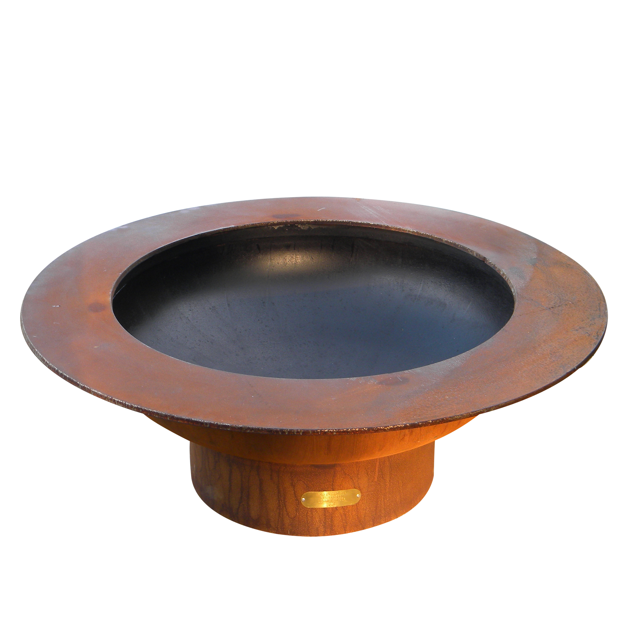 Magnum with Lid Wood Burning Fire Pit Bowl Outdoor Patio Furniture ...