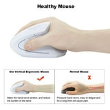 Sunffice 2.4G Wireless Vertical Mouse, Right Handed Ergonomic Mouse ...