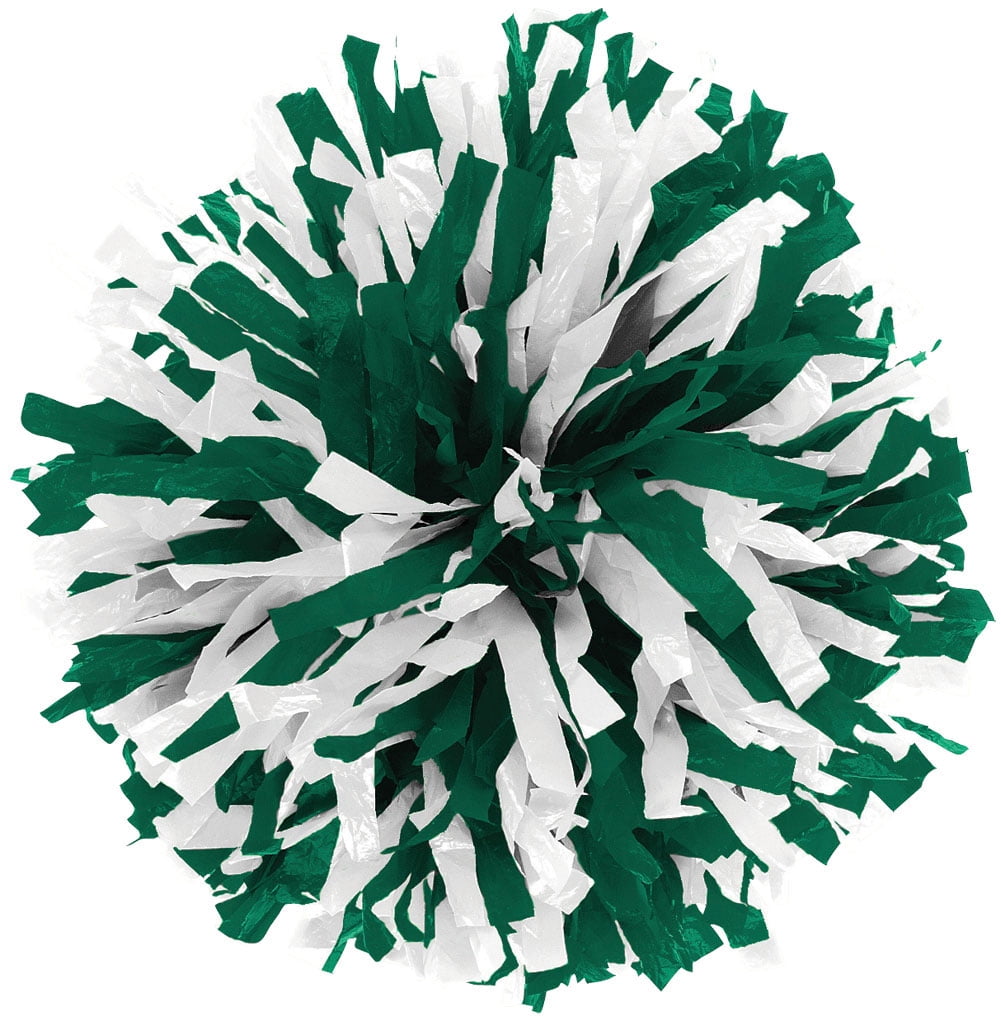In-Stock Youth Cheerleading Pom Dark Green/Wht - Walmart.com