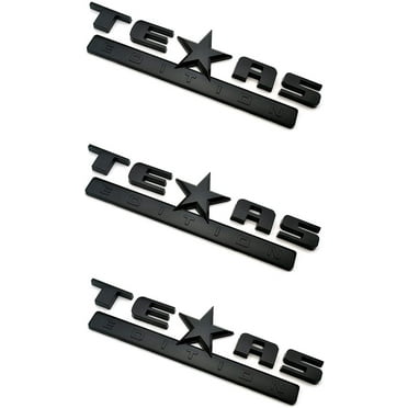 Muzzys Texas Edition CHROME AND RED 3M Stick On Emblem Badge FITS GMC ...