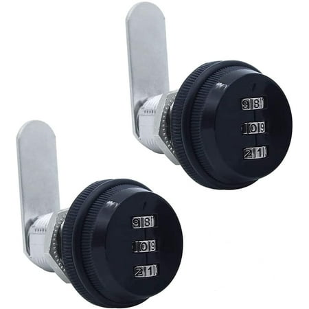 SICED 2 Pieces Coded Cabinet Lock, Combination Cam Lock, Drawer ...