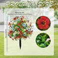 Artificial Topiary Trees Outdoor with Flowers Violet– 1 Pack 22" UV ...