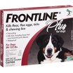 FRONTLINE Plus Topical Liquid Drops Flea & Tick Prevention for Dogs ...