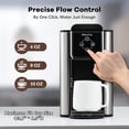 3-in-1 Single-Cup Coffee Maker for Flat-Bottom Coffee Capsules, Ground ...