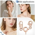 1box 9Pcs 3 Style 925 Sterling Silver Lobster Clasps Claw Rose Gold ...