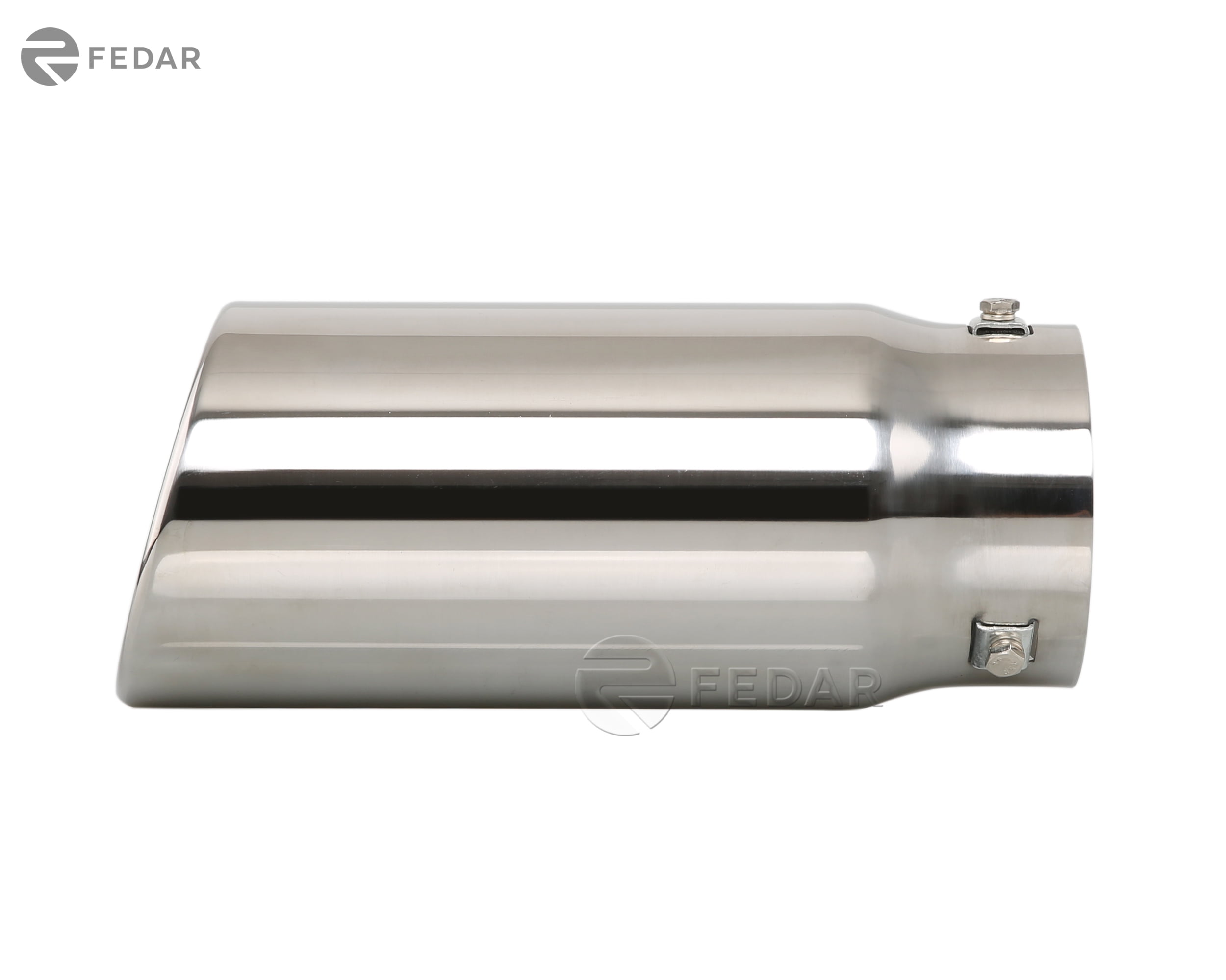 Fedar 4 inch Inlet 4.5 Outlet 10.7 Long Dual Wall Rolled Exhaust Tip ...