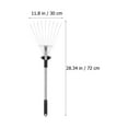 Garden Rake Handle, Retractable Leaf Grass Rake Practical Steel Wire ...