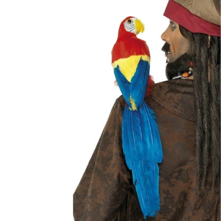 Parrot With Elastic Strap Pirate Macaw 20" Bird Costume Shoulder Prop ...
