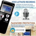 Runbaixing 8GB Digital Voice Recorder Voice Activated Portable MP3 USB ...
