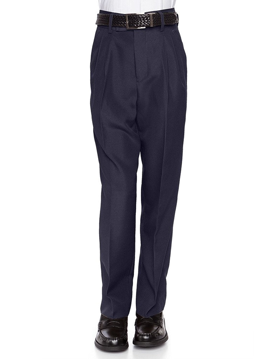 RGM 100% Dacron, Flat Front, Boys Slim Dress Slacks - Walmart.com