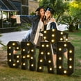 Light-Up Grad Letters & Cap Set, 2.3 Ft Diy Marquee Sign for 2025 ...