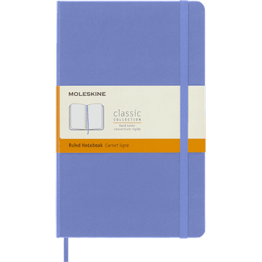 Moleskine Classic Notebook, Hard Cover, Large (5" x 8.25"), Plain, Blue ...