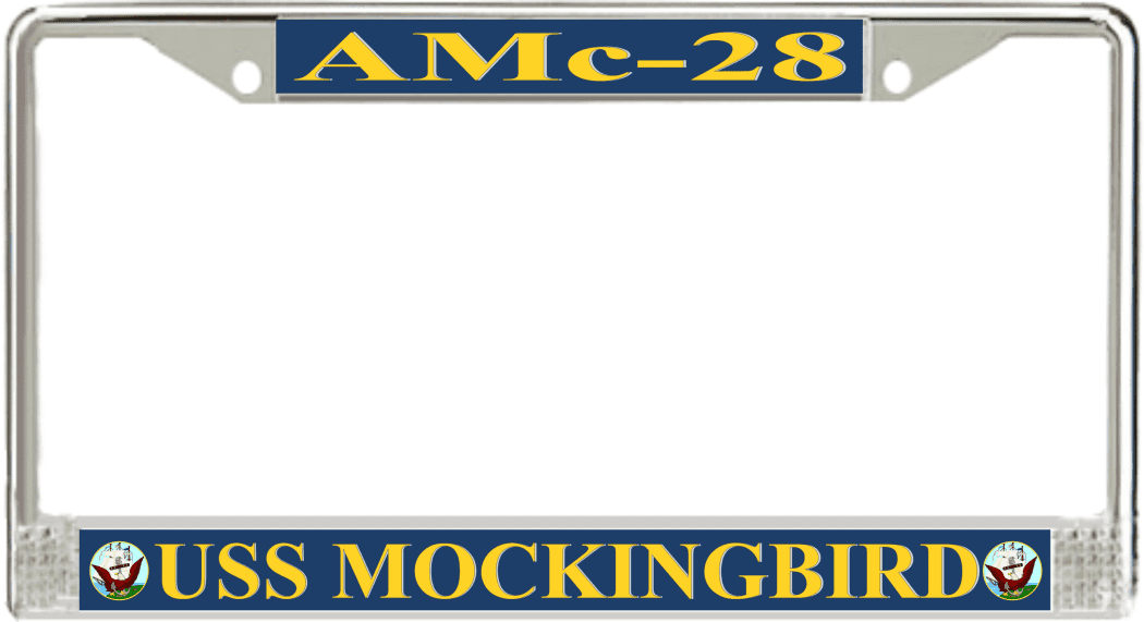 USS Mockingbird AMc-28 License Plate Frame - Walmart.com