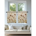 Fall Mushroom Tier Curtains 36 Inch Length,Sheer Curtains for Bedroom ...