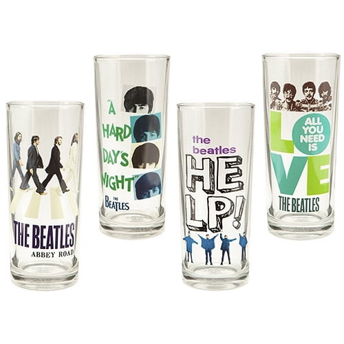 The Beatles 4 Piece Pint Glass Set