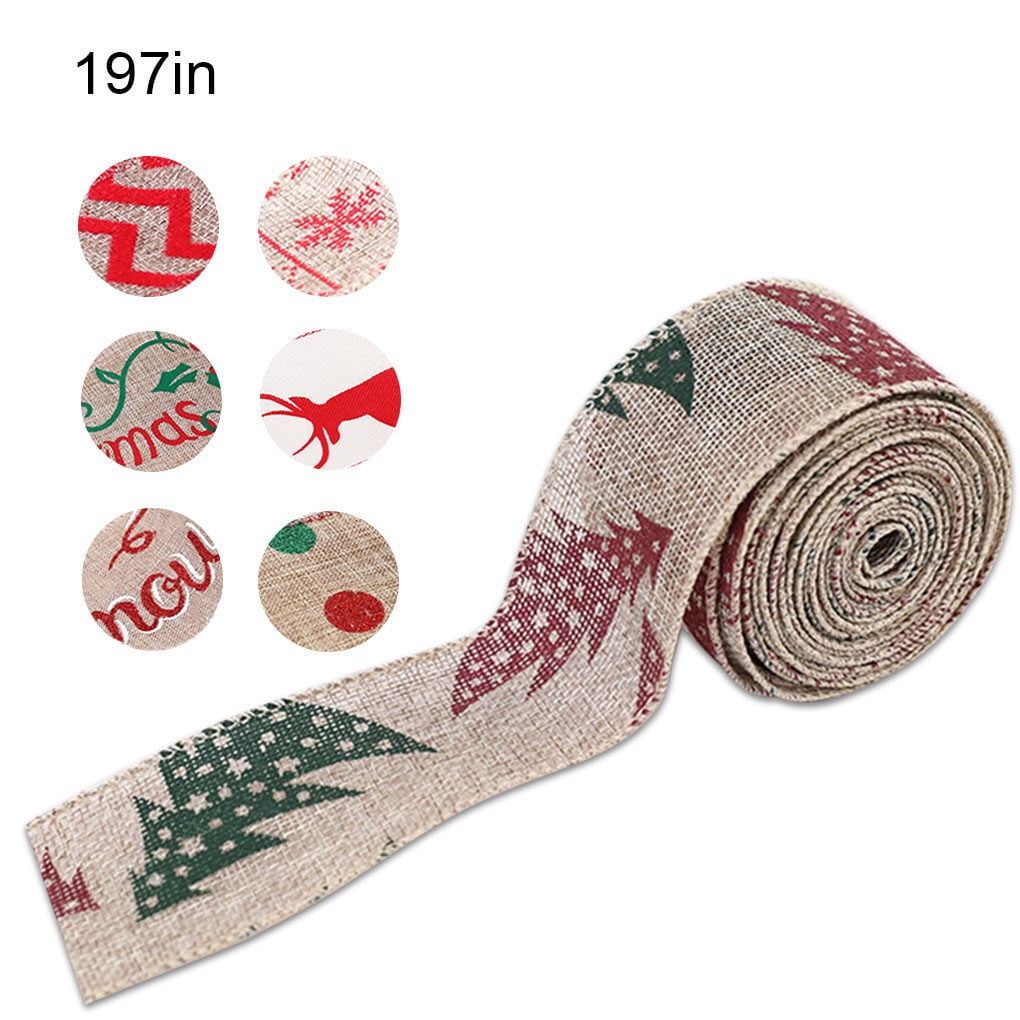 Click here for Kurtrusly Christmas Ribbon Gift Wrapping Burlap Fa... prices