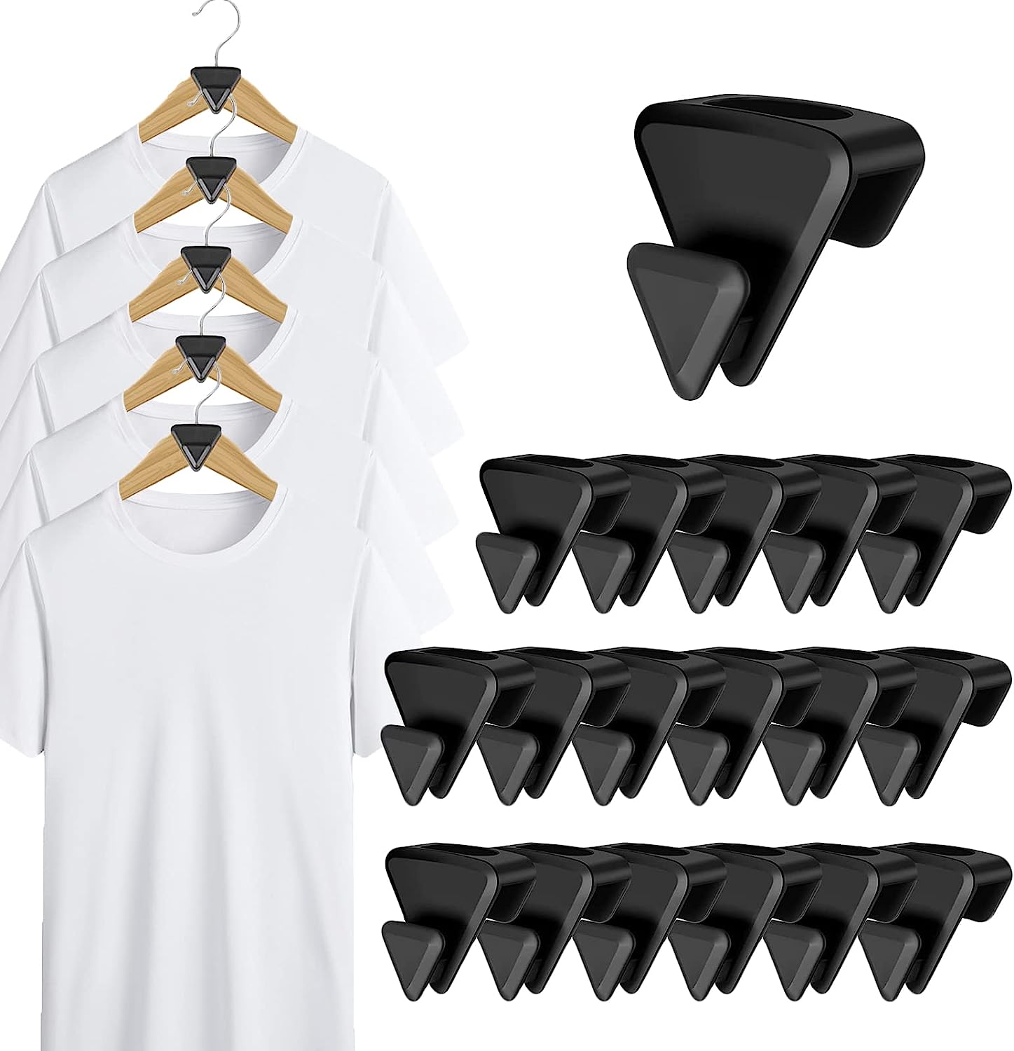 18 Pcs Clothes Hanger Connector Hooks, Cascading Hangers Space Saving ...