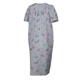 Elegant Emily Women's Snap-Front Duster Robe With Pockets - Purple ...