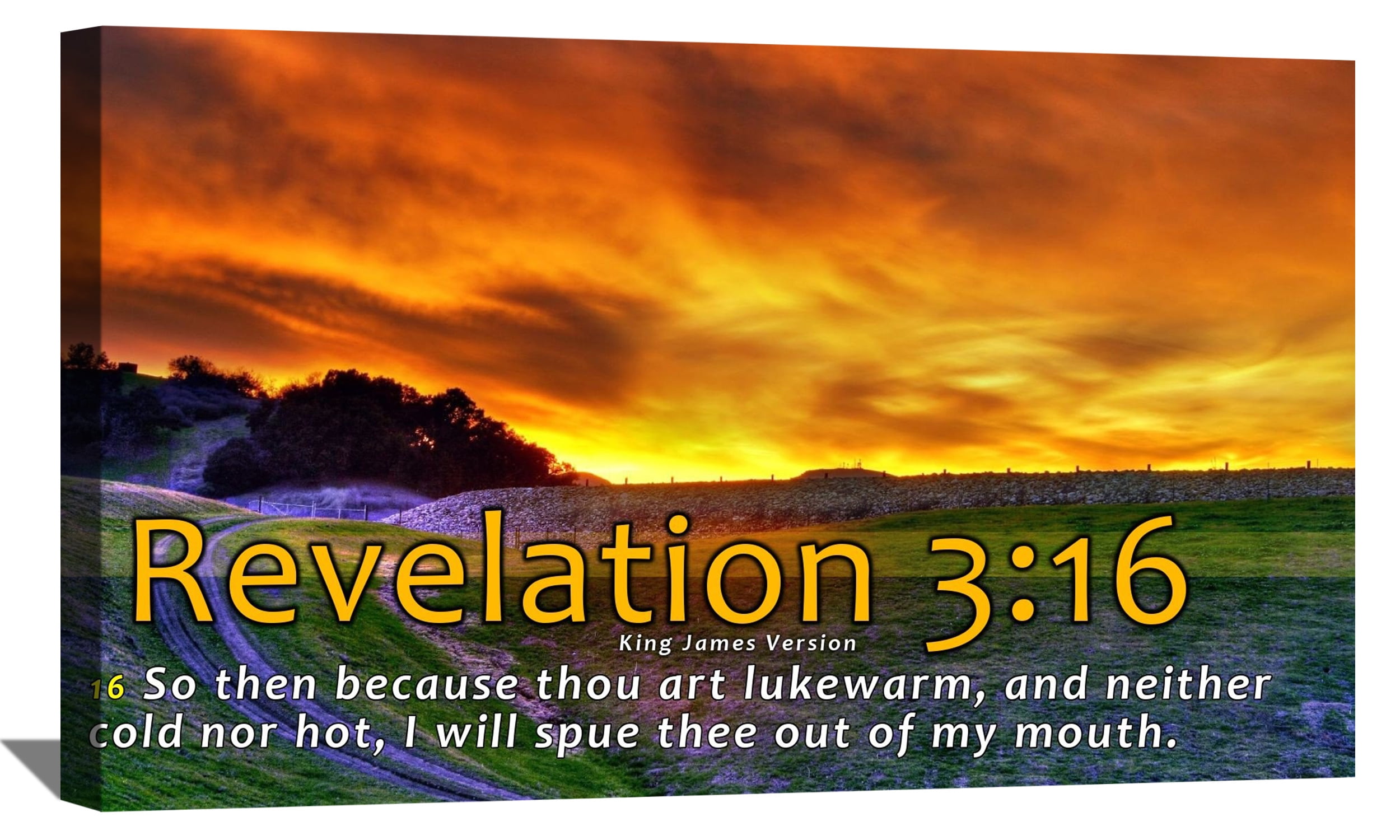 Revelation Inspirational Christian Artwok Bible Verse Quotes Canvas Art ...