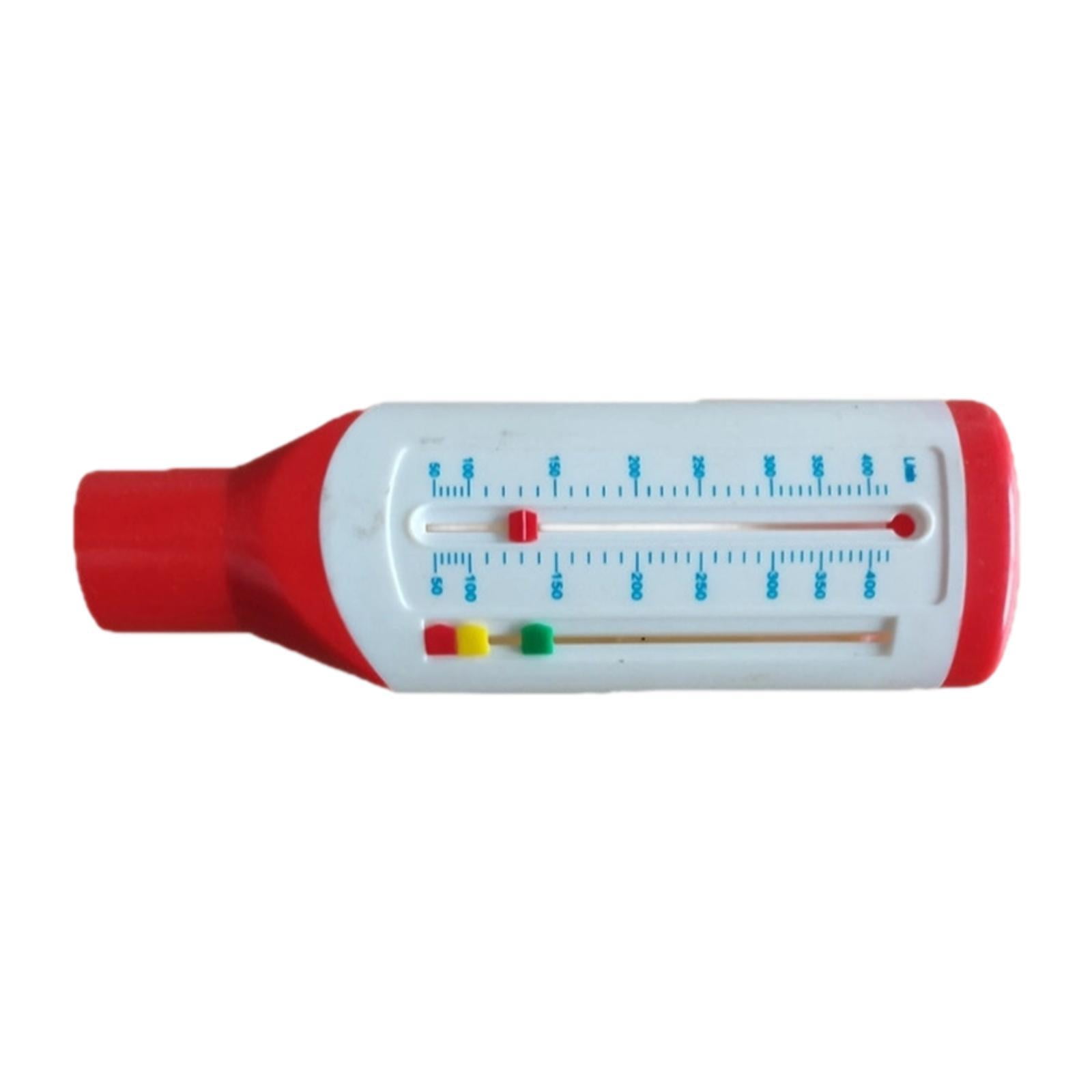 Abbracc Peak Flow Meter Easy To Clean Lightweight Mechanical For Daily Use Home Work Red For Kids 15cmx3cmx2cm