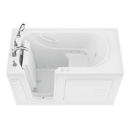 MediTub Step-In 30 x 60 Right Drain White Whirlpool Jetted Step-In ...