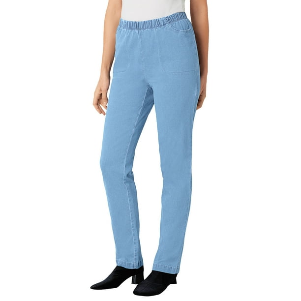 Woman Within - Woman Within Women's Plus Size Tall Straight Leg ...