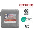 Sunbeam King Blanket Grey Microplush, 12 Heat Settings, 12-Hour Auto ...
