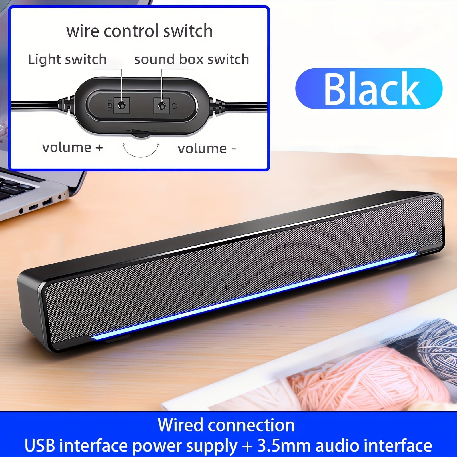 Click here for Unbranded Stereo Computer Speakers For Desktop  Wi... prices