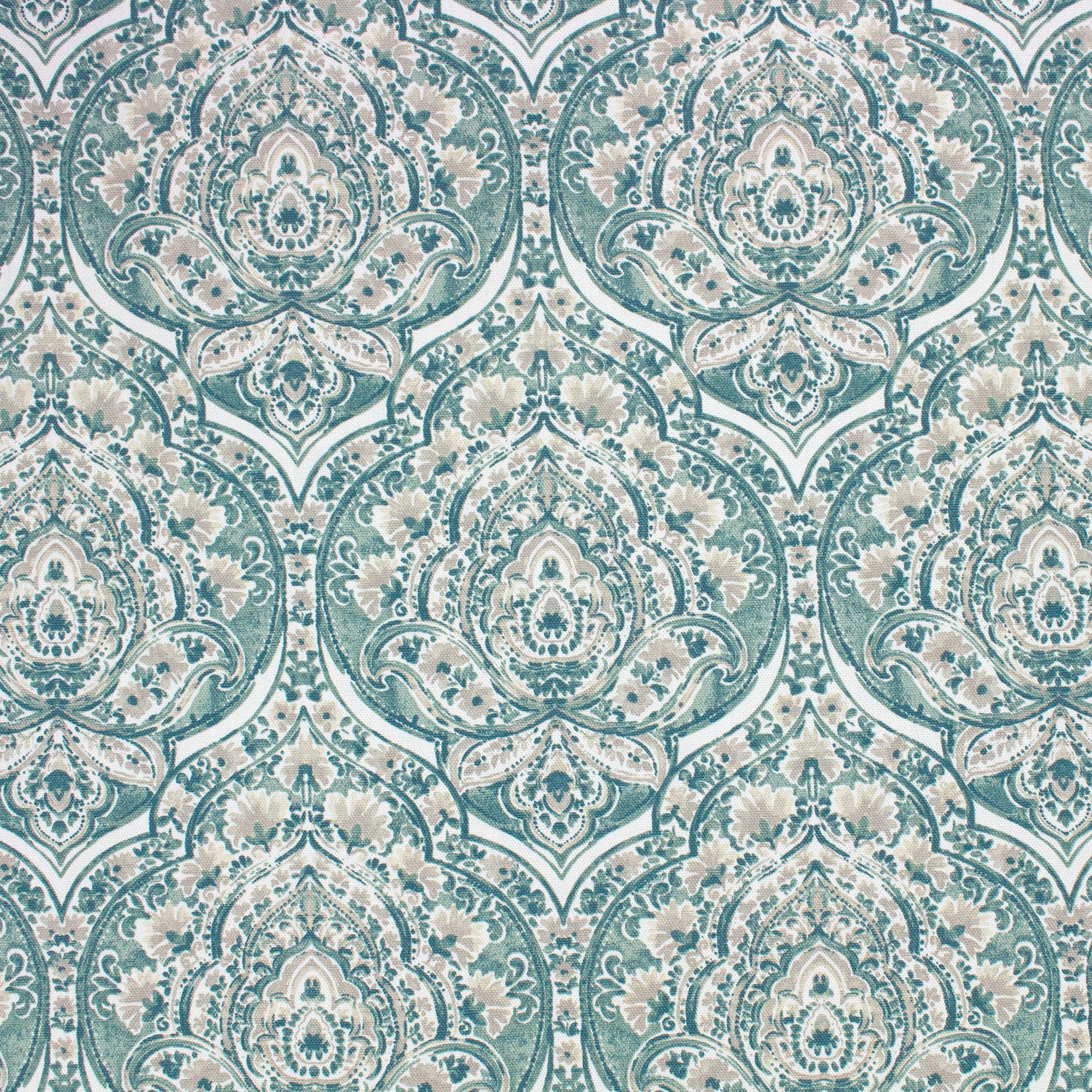 Better Homes & Gardens 100% Cotton Damask Teal, 2 Yard Precut Fabric ...