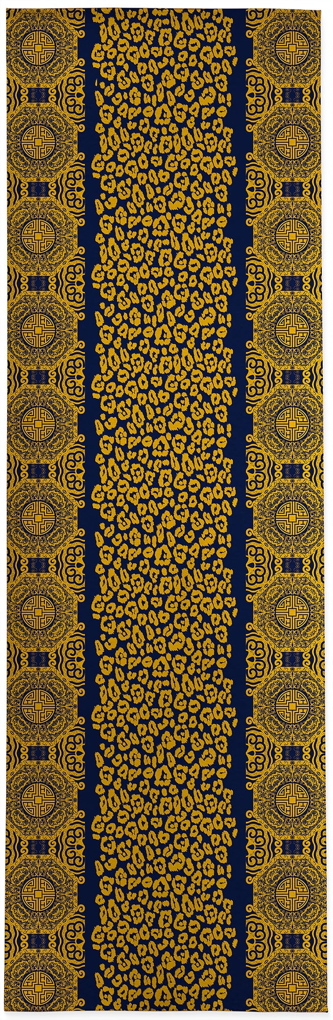 Mingleopard Navy & Gold Kitchen Mat by Kavka Designs - Walmart.com