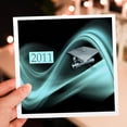 3drose, Graduation 2011, Wave Design, Cap and Diploma, Green on Black ...