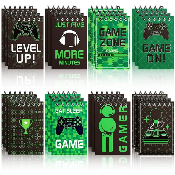 24 Pieces Gaming Mini Notepads HHHC Notebooks Glowing HHHC Notebook ...
