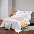 Abstract Bed Runner King Size Peaks Sun Set Birds Oil Painting Soft Bed ...
