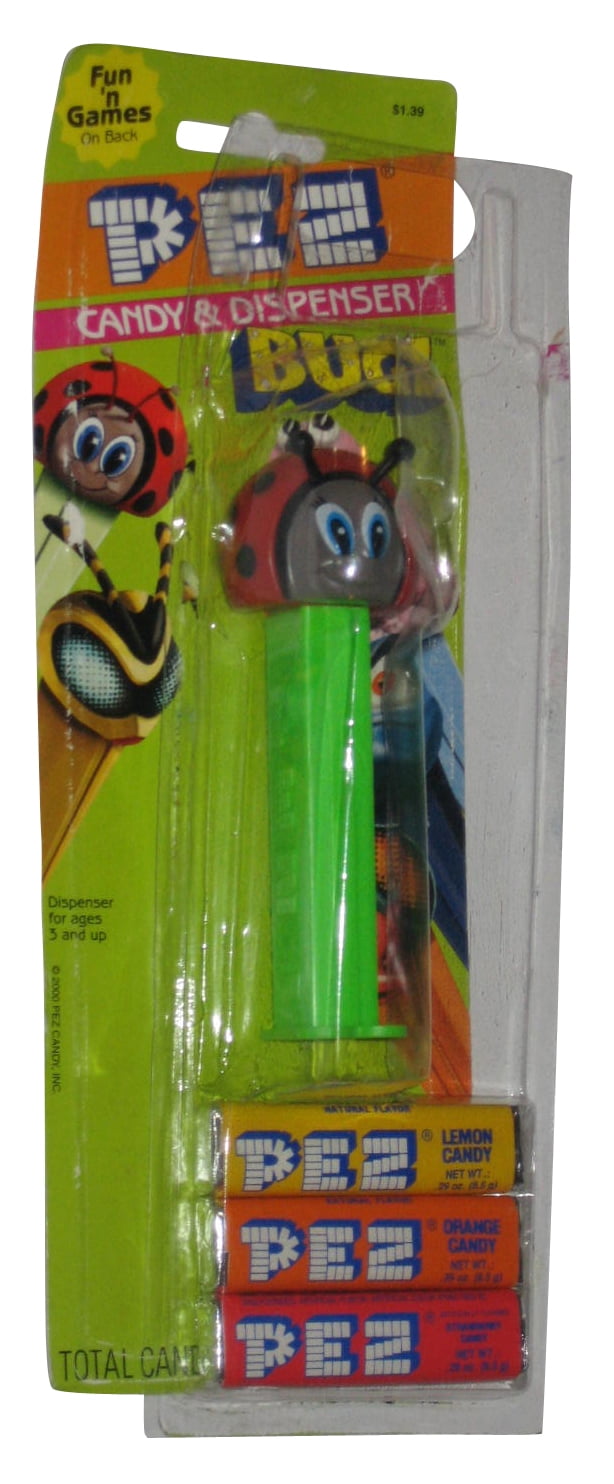 Bugz Series Lady Bug PEZ Candy Dispenser Toy - Walmart.com