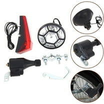 Bicycle Motorized Bike Friction generator Headlight Tail Light Kit 12V ...