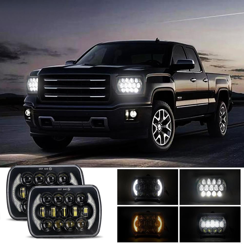 Faro LED de 5x7 pulgadas para Jeep 300W Faro con señal de giro DRL de ...