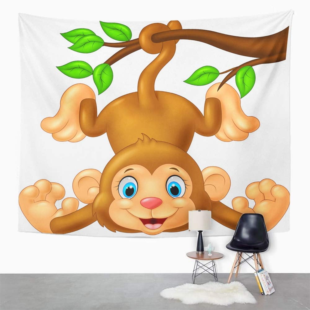 Cartoon Monkey Hanging