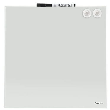 Quartet Glass Dry-Erase Desktop Computer Pad, 18" x 6", Marble Surface ...