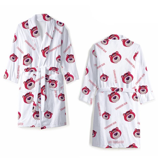 Disney Toy Story Lotso Bathrobe Fashion Women Bathrobe Cute Cartoon ...