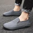 2026| Men's Spring/Summer New Solid Color Slip-On Casual Shoes, Trendy ...