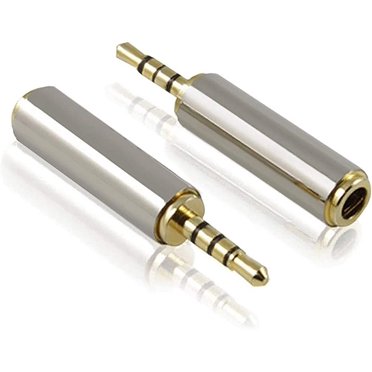 Gold Plated 3.5mm Male to 2.5mm Female Audio Headphone Adapter Headset ...