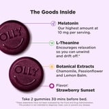 OLLY Sleep Gummies with 10mg Melatonin, L-Theanine, Strawberry Flavor ...