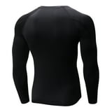 YUSHOW Men's Long Sleeve Compression Shirts Running Basketball Base ...