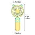 Handheld Dual-Color Splicing Mini Fan with 3 Wind Speeds Adjustable ...