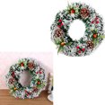 CIMAXIC 1Pack Rattan Wreath Ring Multi Color PVC Rattan Country Style ...